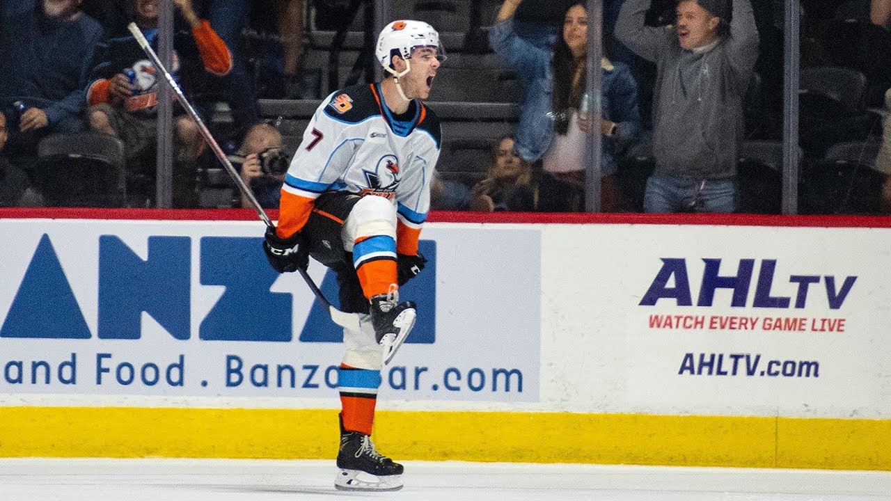 Brayden Tracey's Highlight-Reel First AHL Goal - YouTube