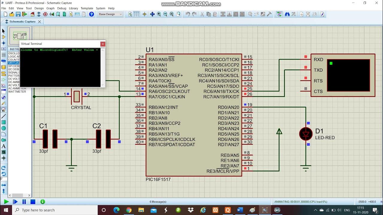 UART Communication using PIC Microcontroller - YouTube