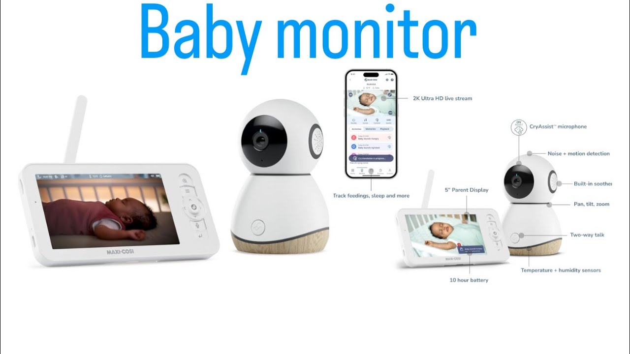 Best Baby monitor:Maxi-Cosi See Pro 360 Baby Monitor: CryAssist & 10 ...