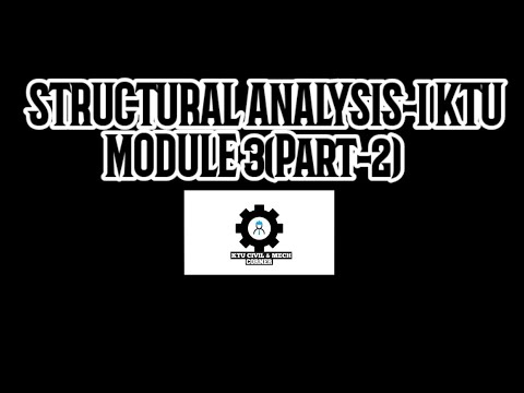 Structural Analysis-1|KTU|Module 3|Part-2|SA1|S4 Civil - YouTube