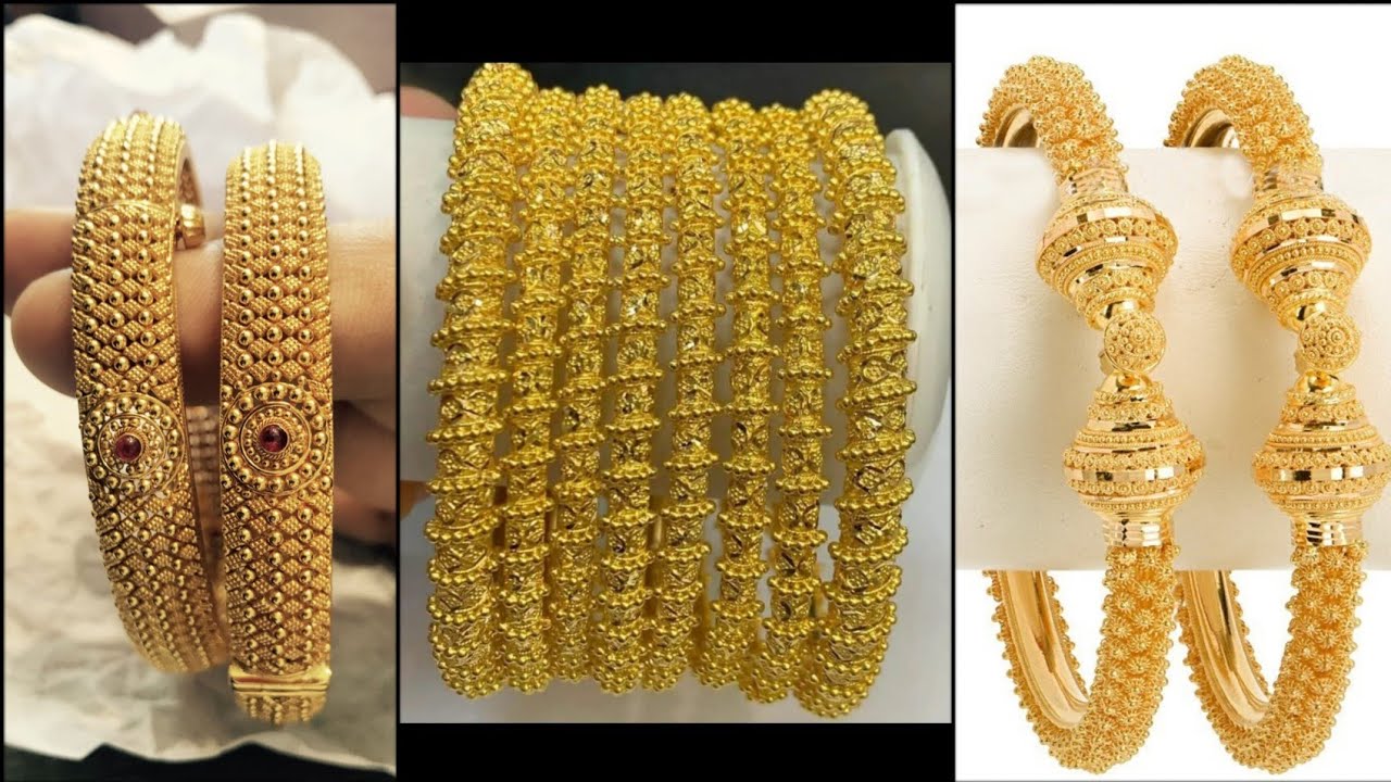 😍Gold Bangles New design|Gold Karay #subscribe #gold #viral - YouTube