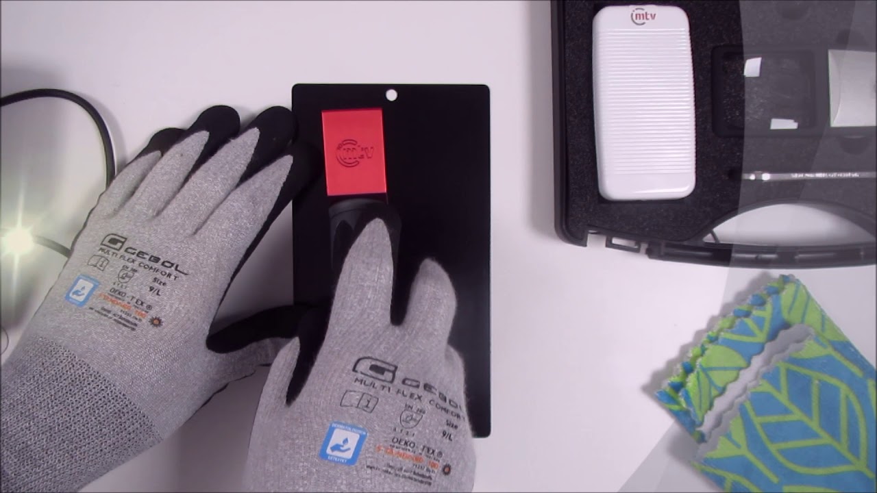 Gitterschnitt, Cross cut test, Schichtdickenmessung DIN EN ISO 2409 ...