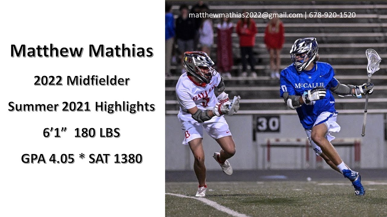 Matthew Mathias 2021 Summer Highlights 8 25 2021 Final v1 - YouTube