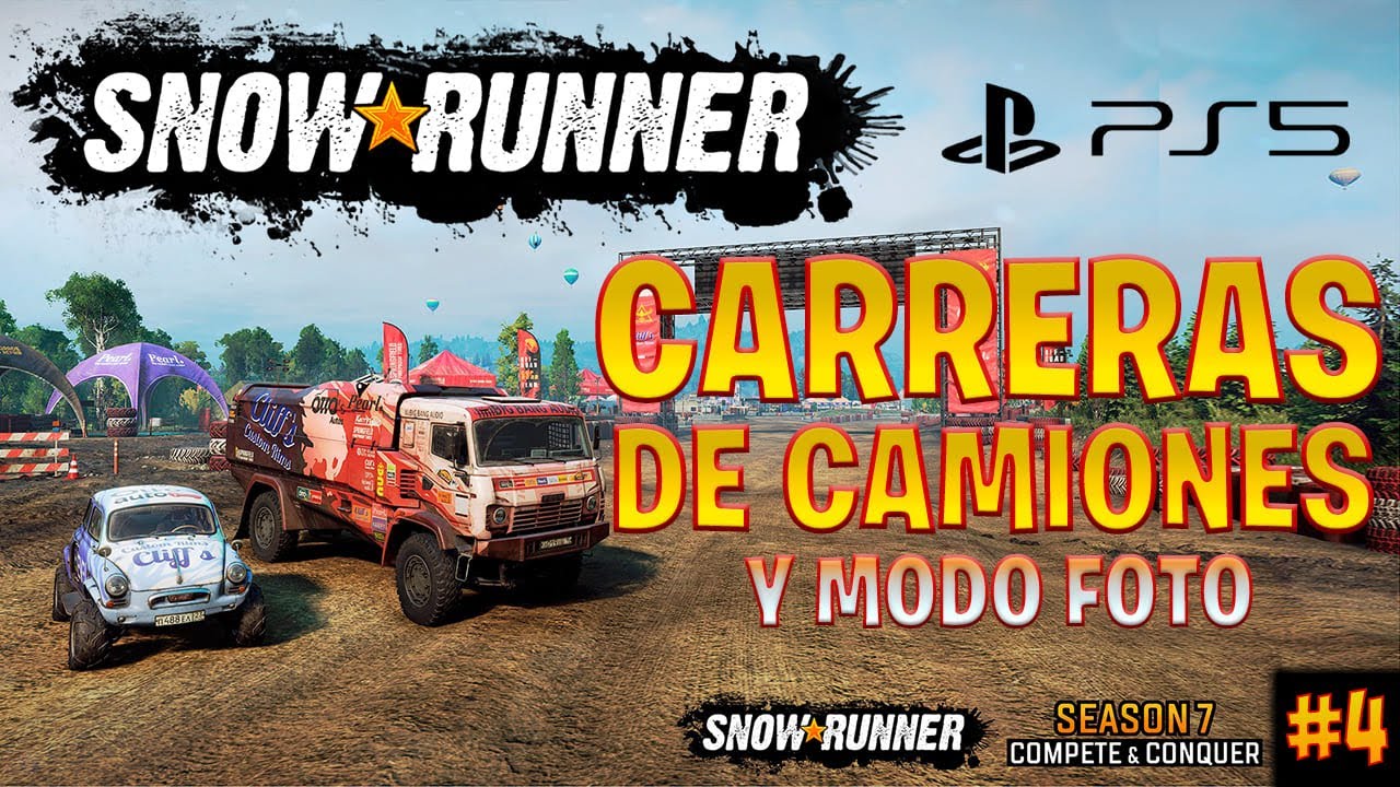 SNOWRUNNER |🚛Especial PS5 #4 - MÁS CARRERAS, camiones, MODO FOTO ...