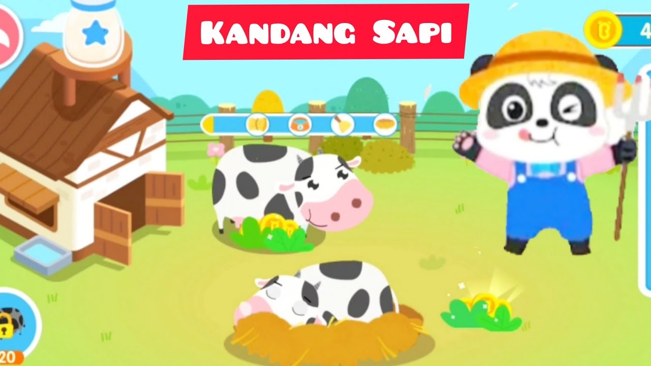 Pelihara Sapi Perah, Peternakan Panda Kecil, Game, By Baby Bus - YouTube