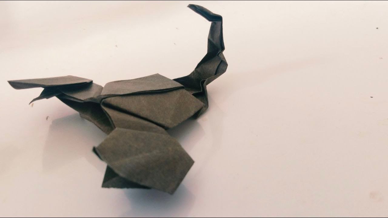 How to make a paper scorping easy origami - YouTube