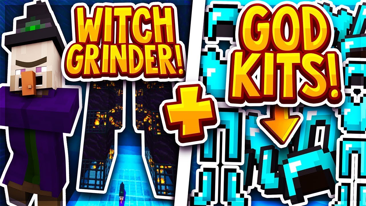 MINECRAFT FACTIONS: OP WITCH GRINDER + GOD KITS #3 (DecimatePVP) - YouTube