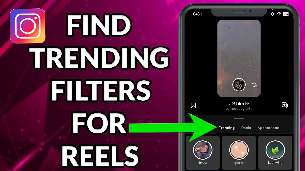 How To Find Trending Filters On Instagram - YouTube