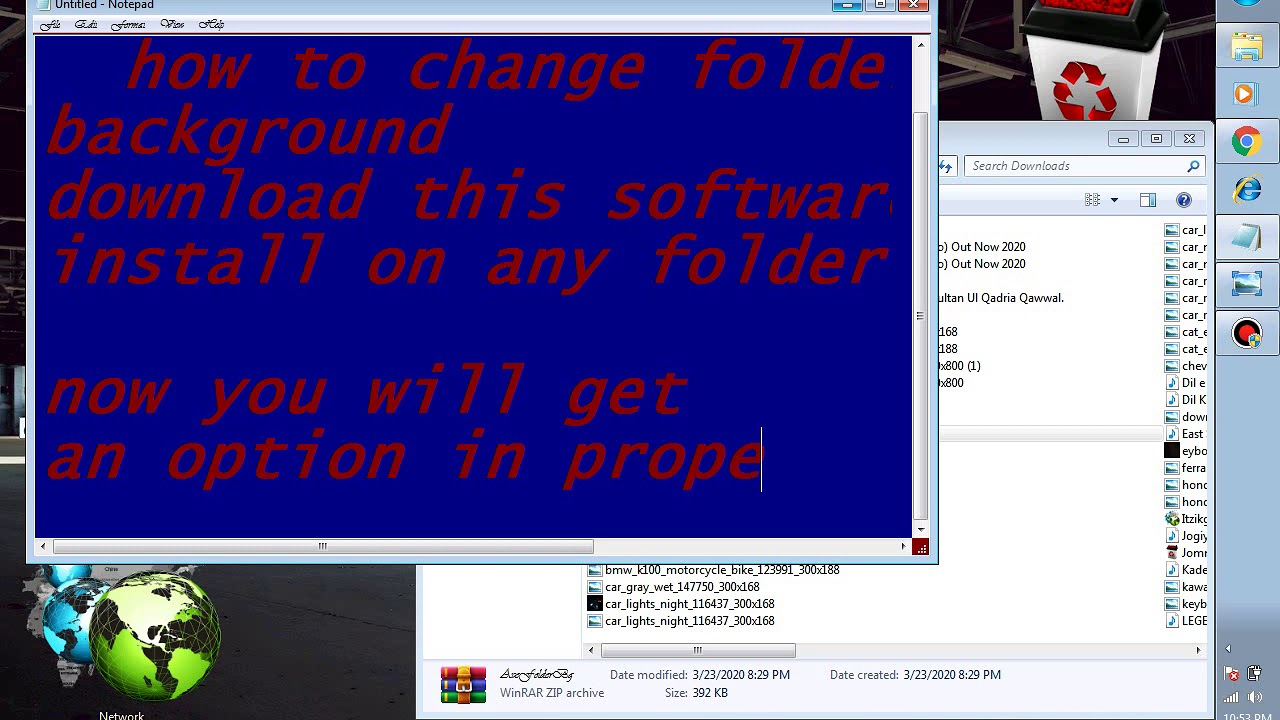 how to change folder background easily - YouTube