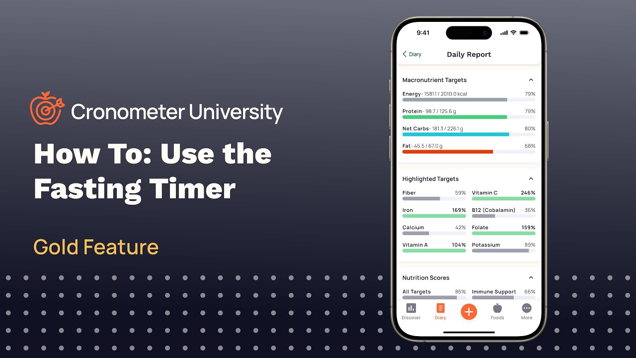How To: Use The Fasting Timer (Gold Feature) - YouTube