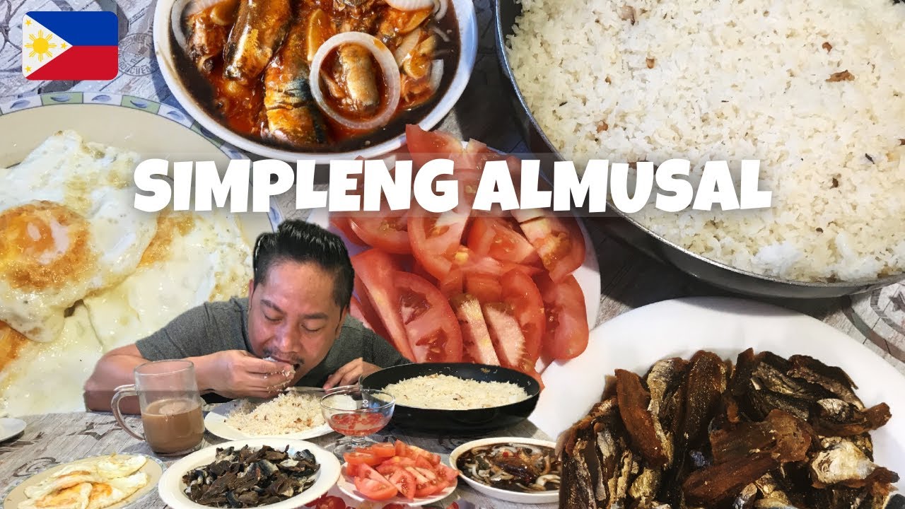 SIMPLENG ALMUSAL!!! Sinangag, Boneless Tuyo, Pritong itlog, Sardinas ...