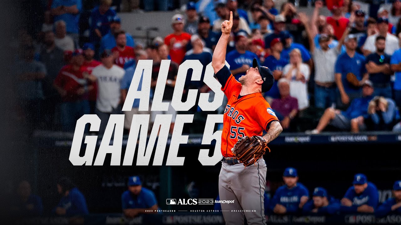 Cinematic Recap: ALCS Game 5 vs. Rangers | Houston Astros - YouTube