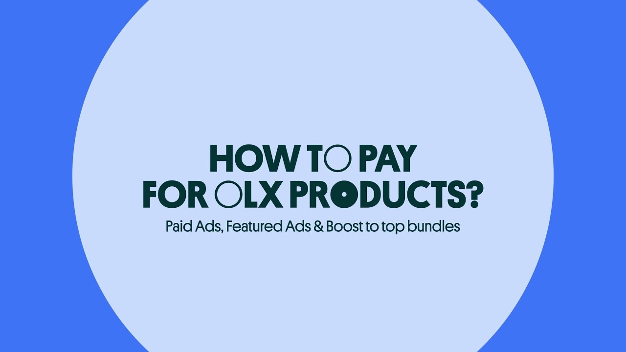 How to pay for OLX Products | Ads - YouTube