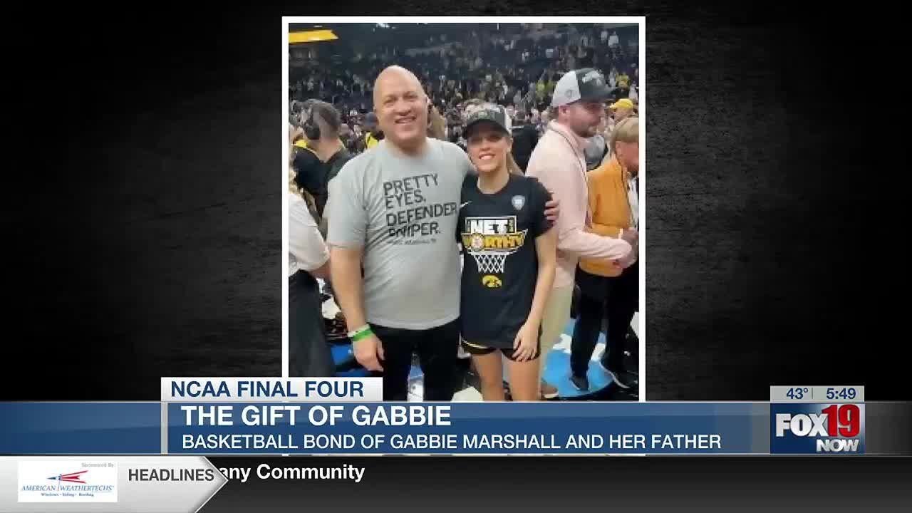 Basketball bond between Gabbie Marshall and her father - YouTube