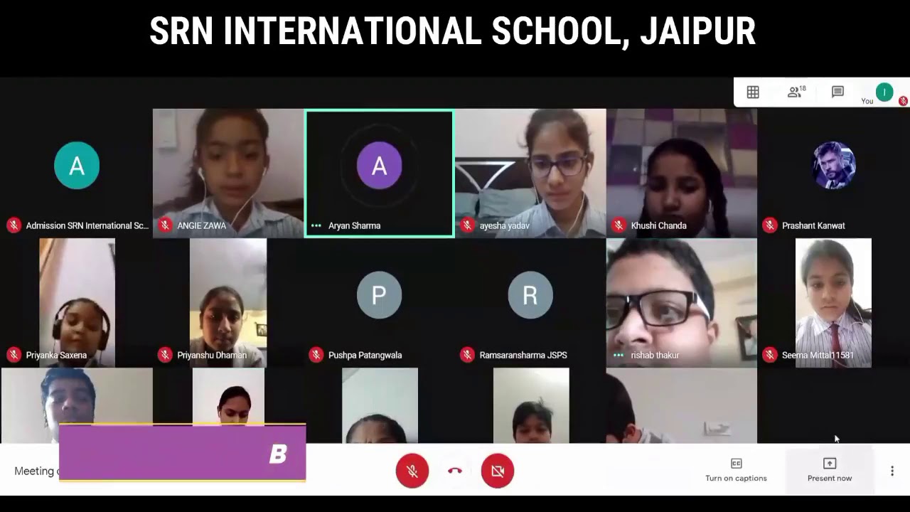 Glance-9 at the online classes by SRN Gurus at SRN International School ...
