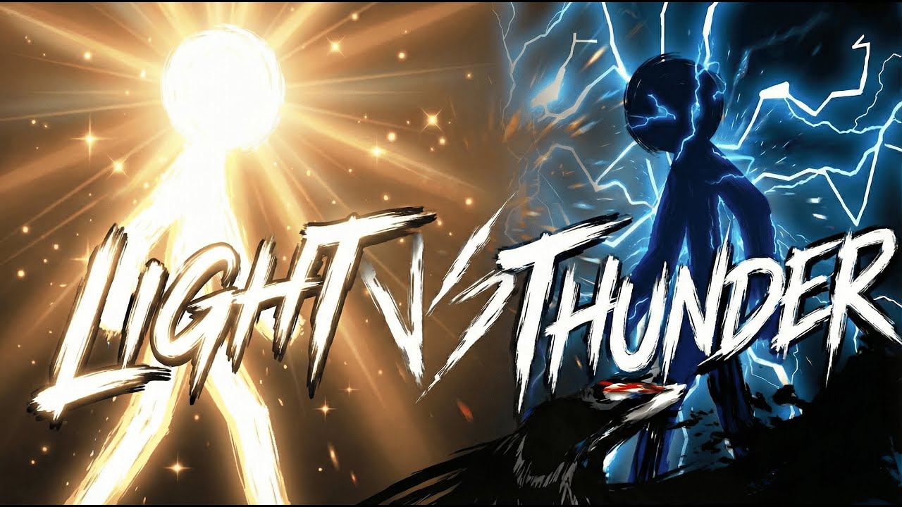 Light God vs Thunder King⚡#animation #stickman #sticknodes - YouTube
