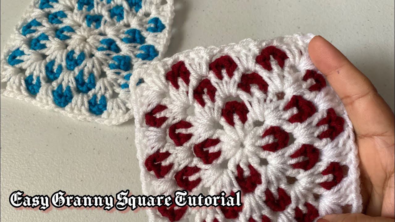 Easy Granny Square Tutorial | Step By Step - YouTube