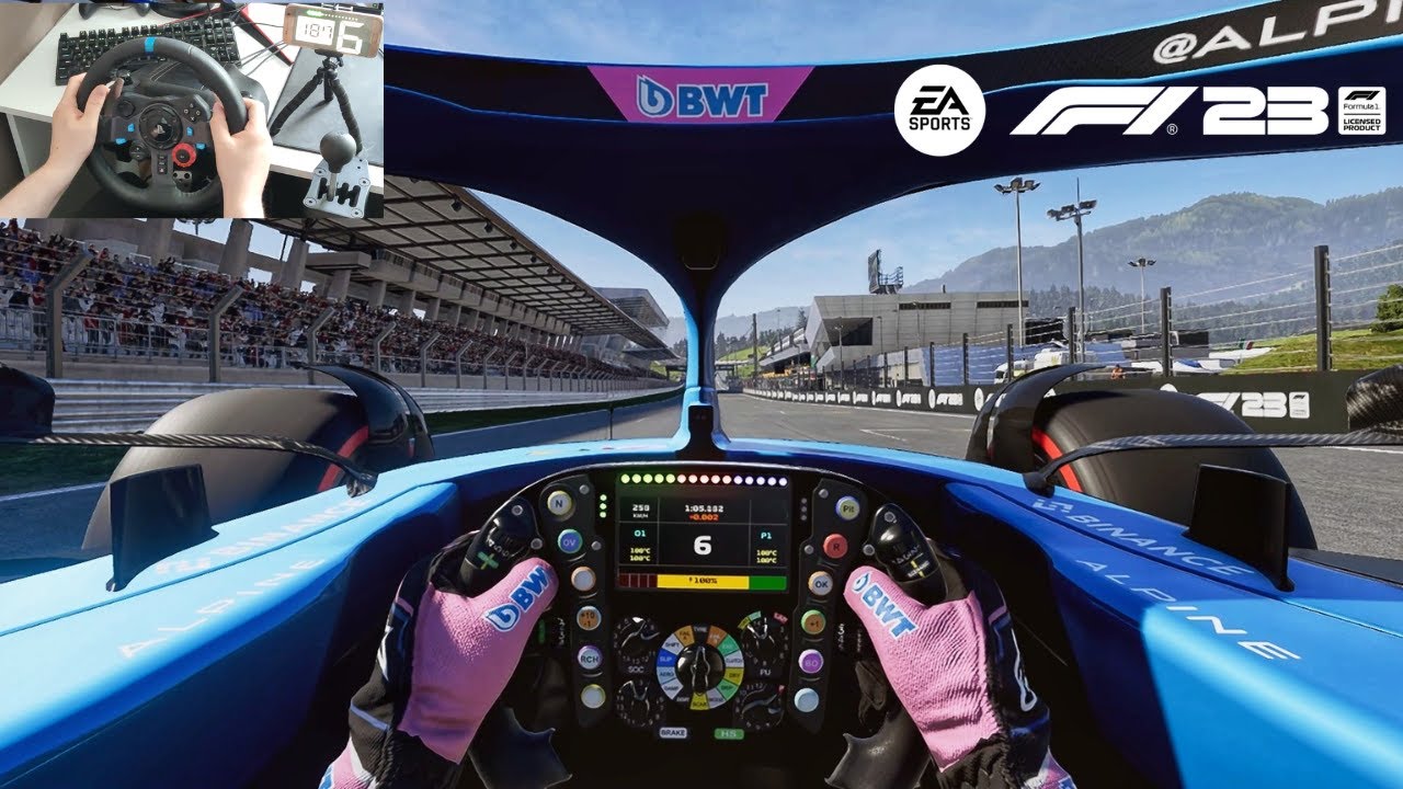 F1 23 - Alpine A523 2023 | Logitech g29 gameplay - YouTube