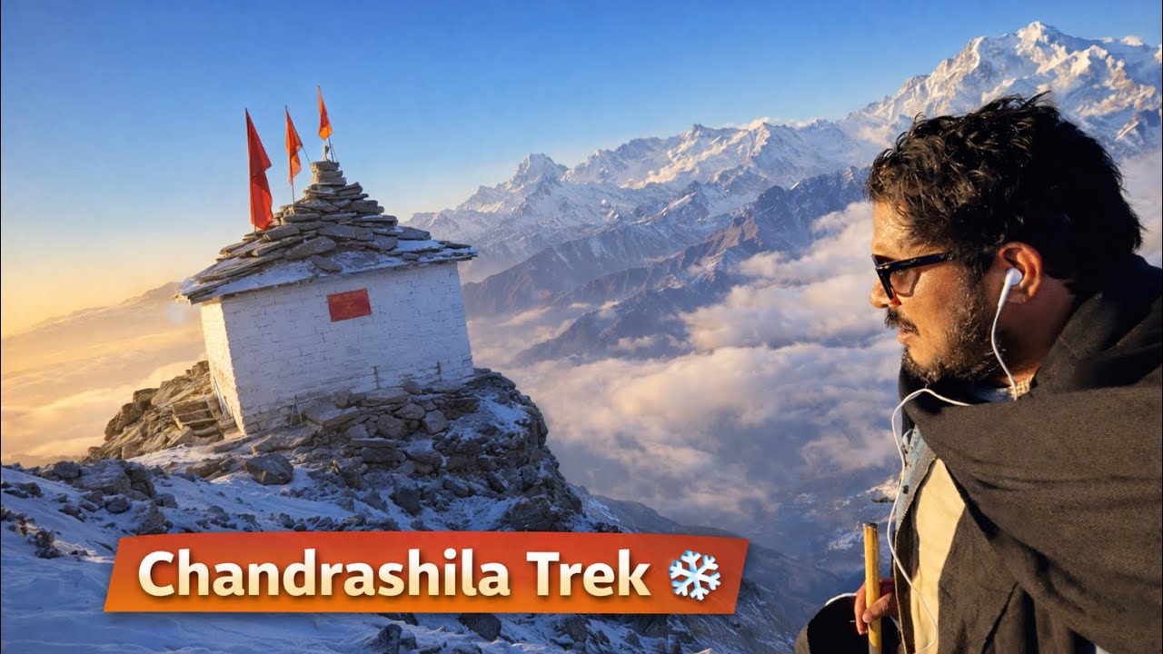 Chandrashila Trek in Winter ️ | Tungnath to Chandrashila Complete Vlog ...