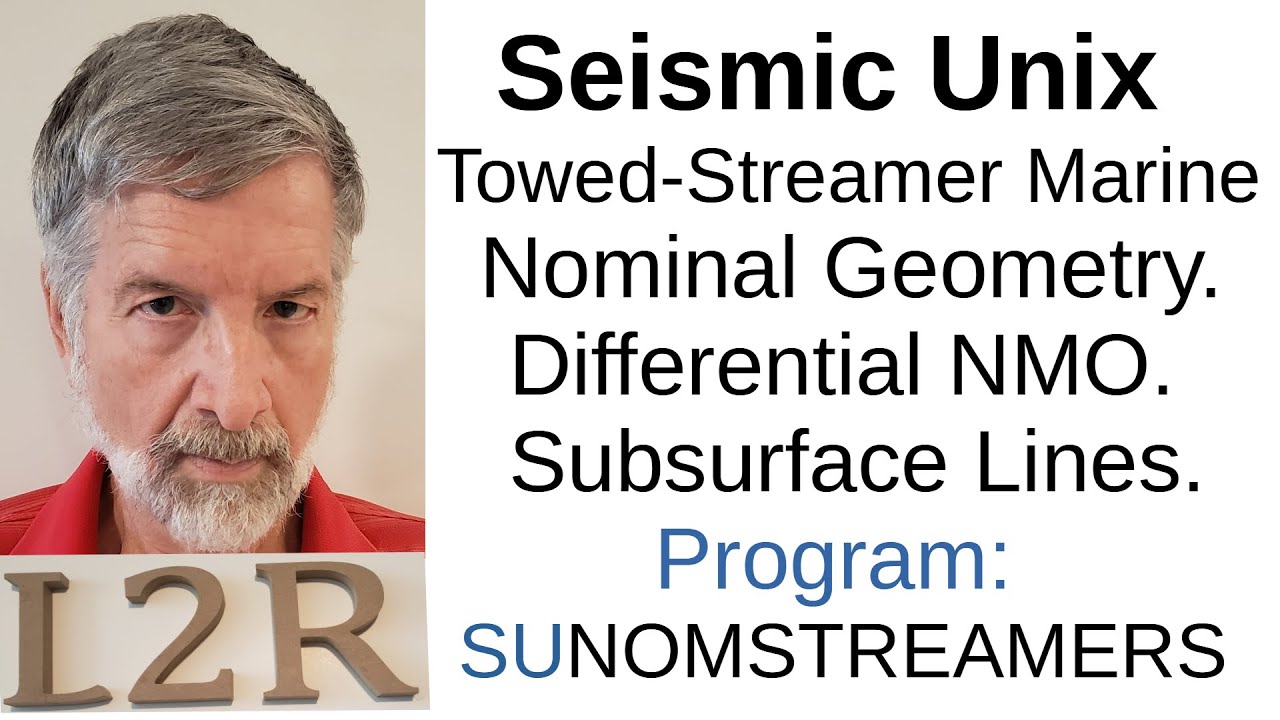 Seismic Unix. Towed Streamer Marine. Nominal Geometry. Differential NMO ...