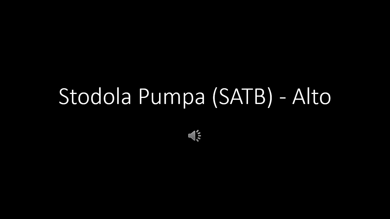 Stodola Pumpa SATB Alto Part - YouTube