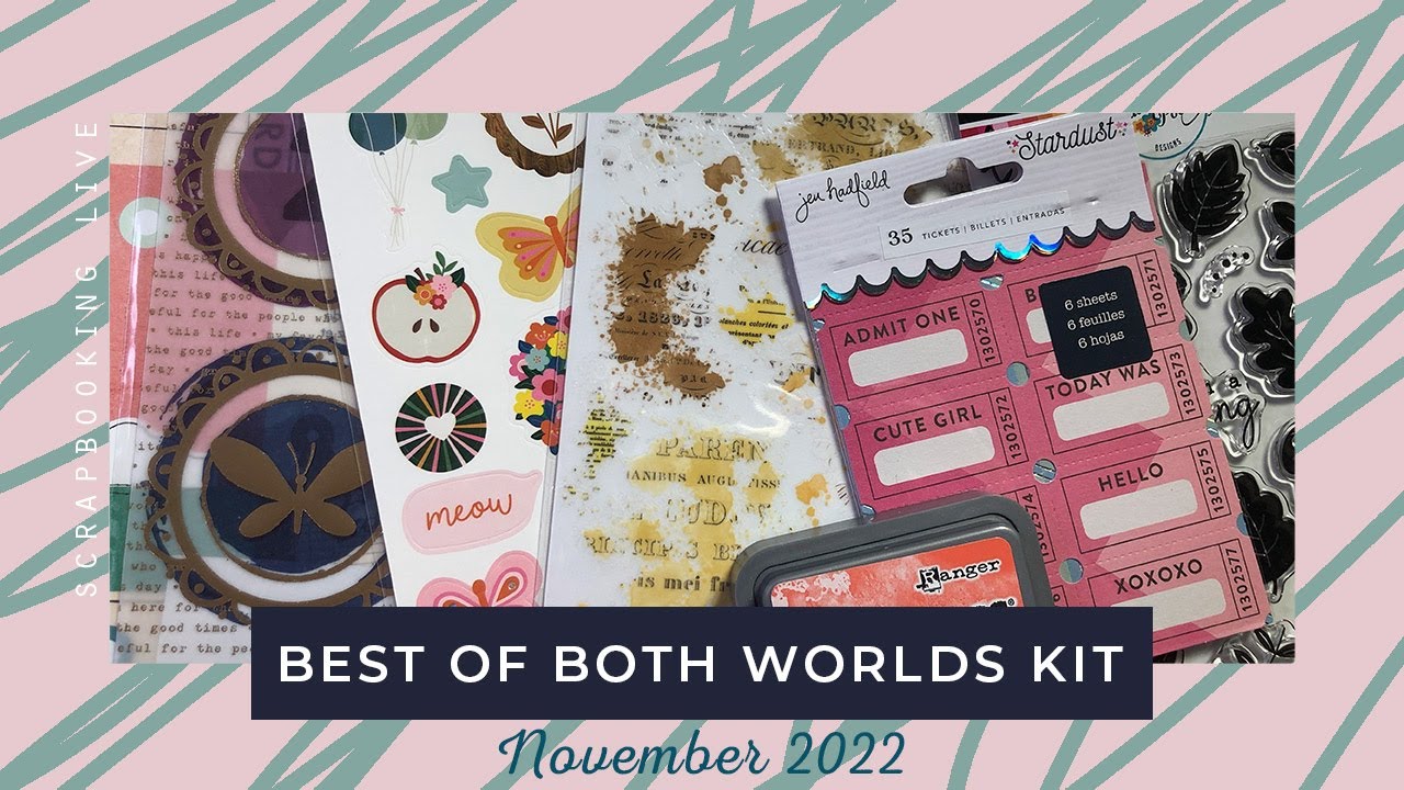 LIVE: Scrapbooking a series of 3x4 Portrait Photos - November 2022 Best ...