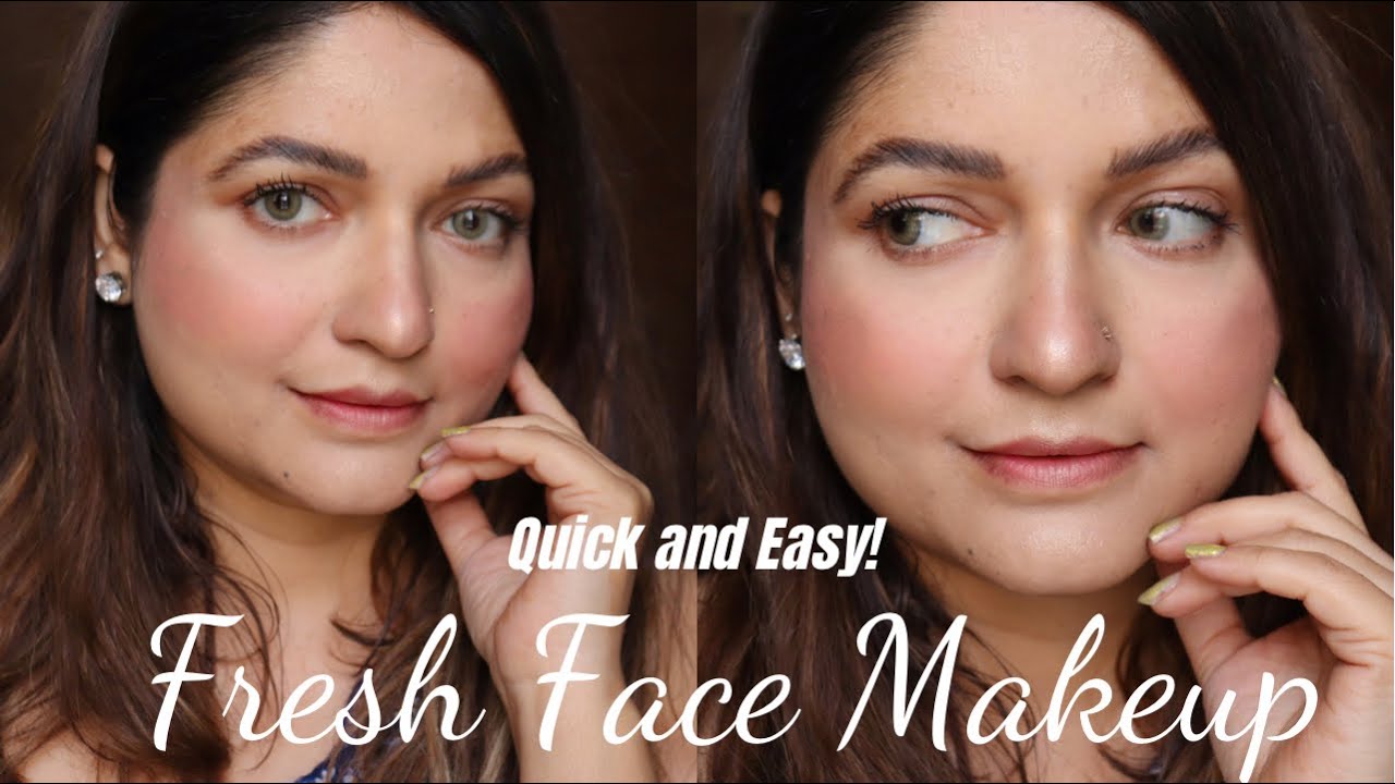 Everyday office and college look| No foundation look| Fresh face look ...
