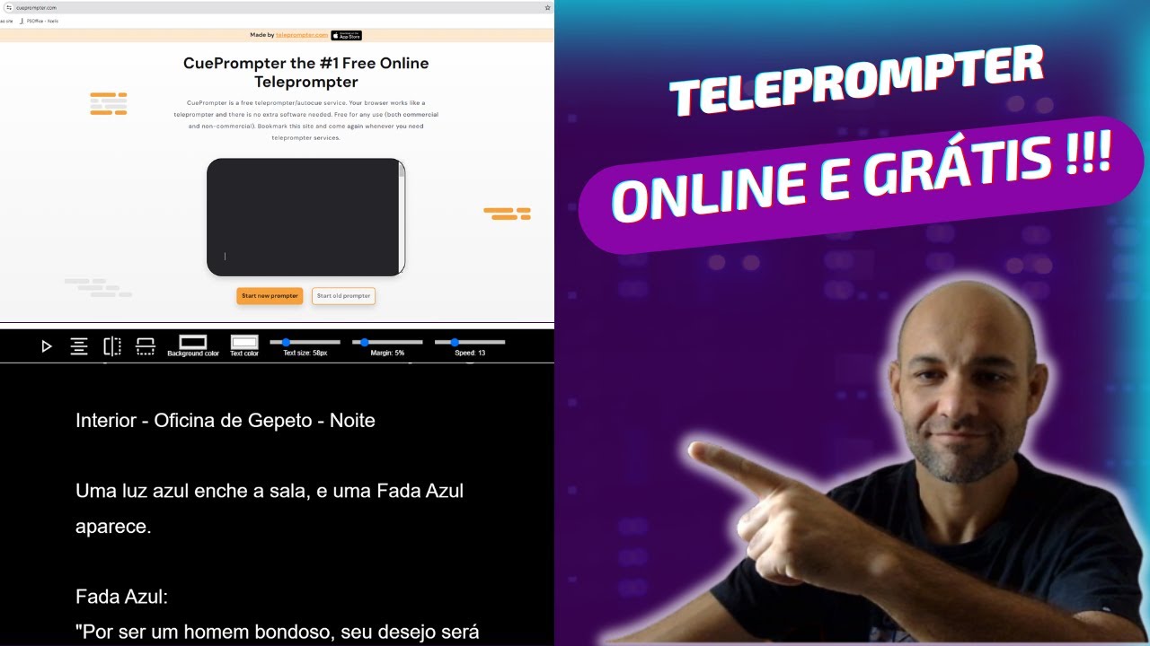 MELHOR TELEPROMPTER PC GRATUITO E ONLINE EM 2024! - YouTube