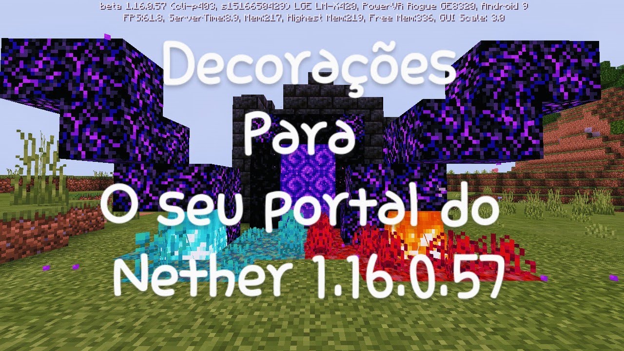 minecraft: Decorações para seu portal do nether 1.16.0.57 - YouTube