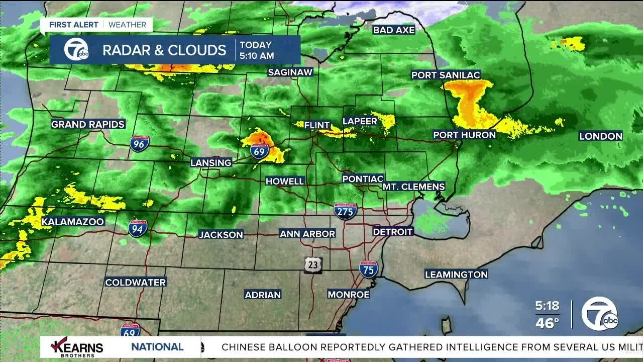 Detroit Weather: Early rain today; severe threat Wednesday - YouTube