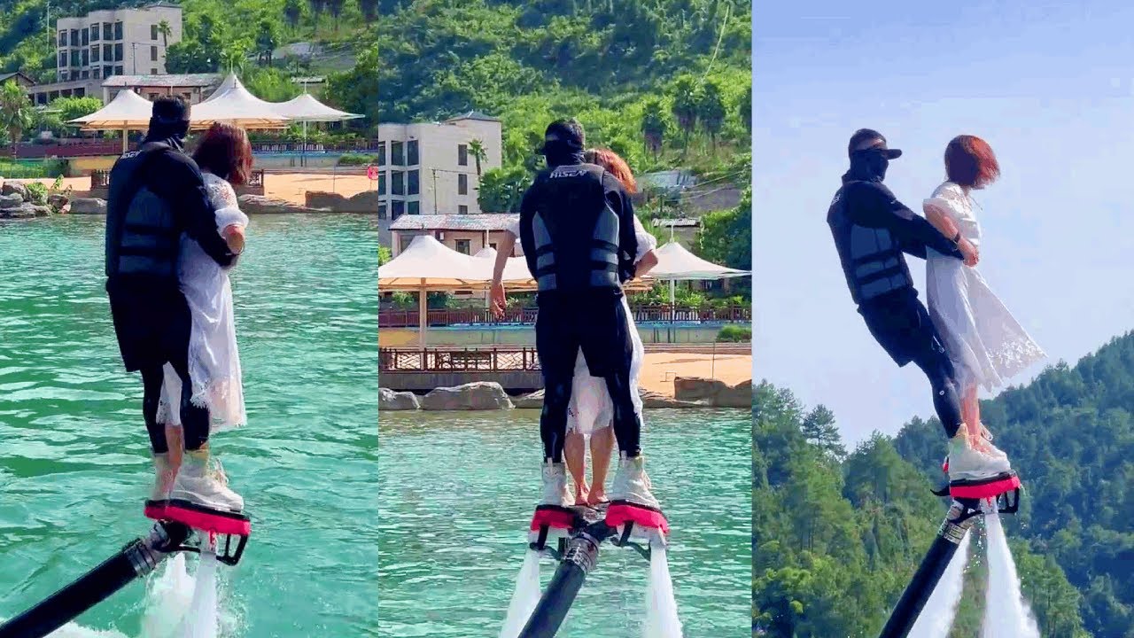 Romantic Ripples: Flyboard Waves of Love, flybord ride is so fun - YouTube