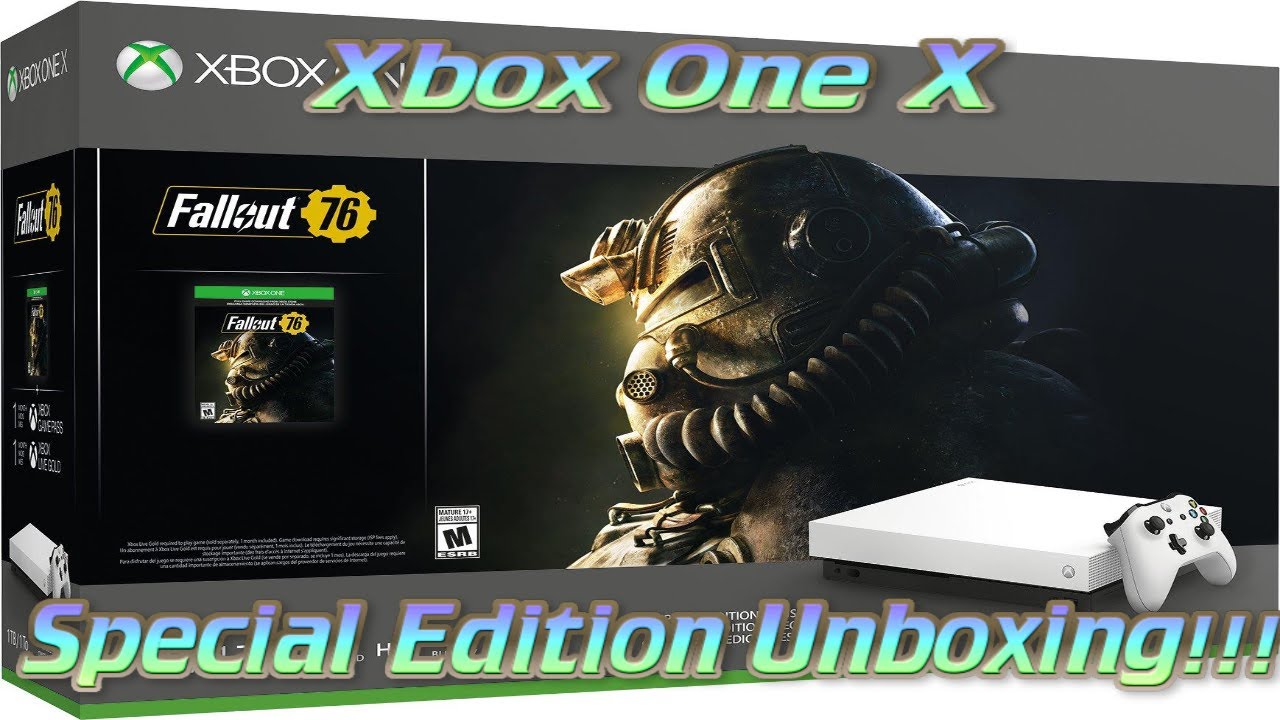 Xbox One X Special Edition Unboxing!!! - YouTube