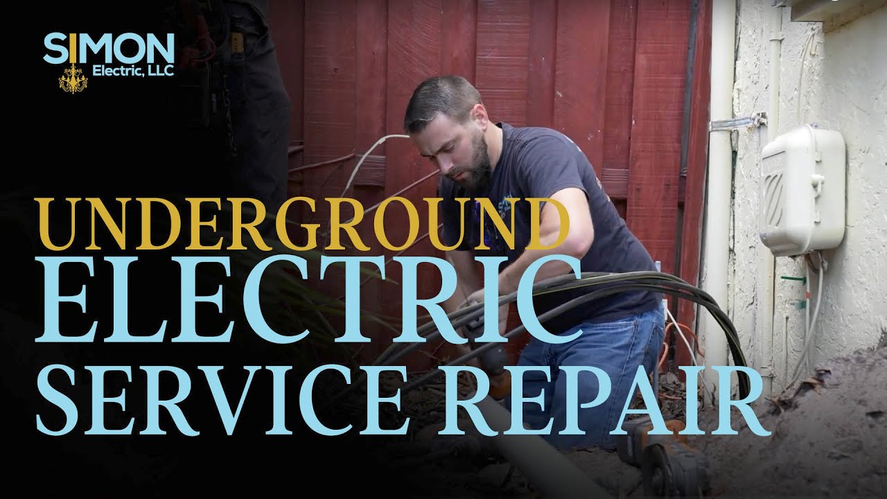 Underground Electric Service Repair - Simon Electric LLC - YouTube