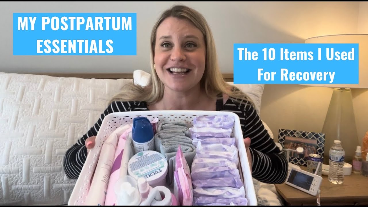My Postpartum Essentials: The 10 Items I Used for Recovery - YouTube