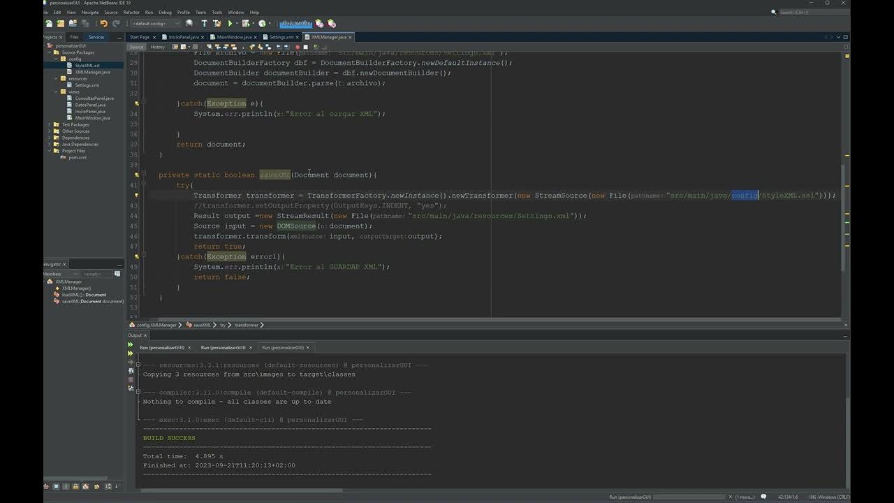 2. NETBEANS PERSONALIZAR GUI CONFIG XML CARGAR Imagen - YouTube