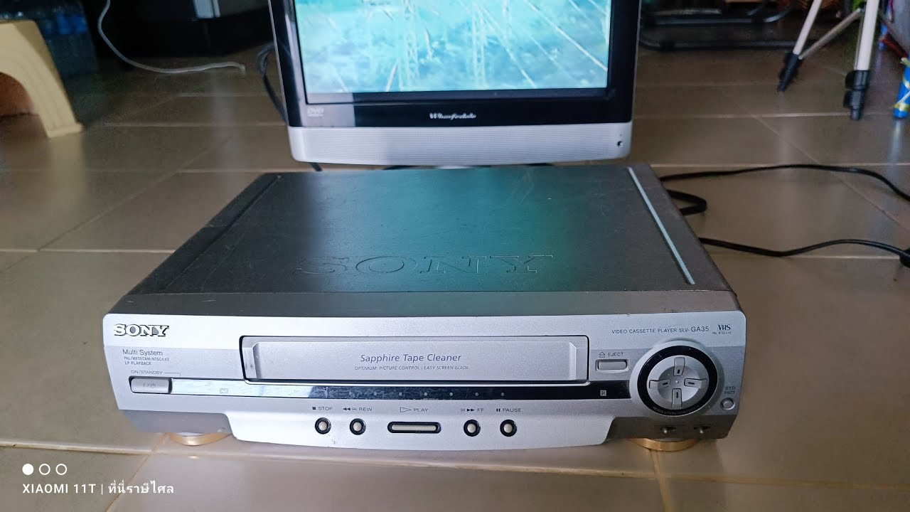 VDO-VHS เครื่องเล่นวีดีโอ เครื่องเล่นวีดีโอเทป เครื่อง VDO VHS SONY VIDEO CASSETTE PLAYER SLV ...