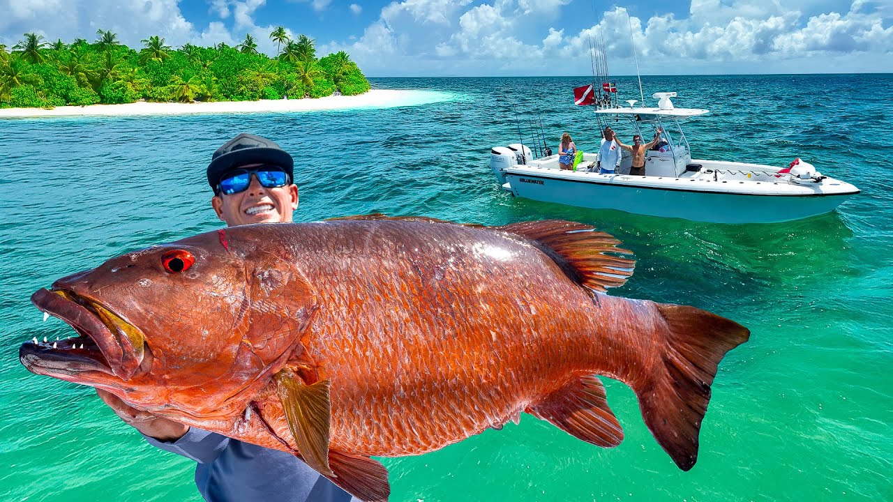 DREAM Bahamas Fishing Trip! Catch Clean Cook (GIANT Cubera Snapper ...