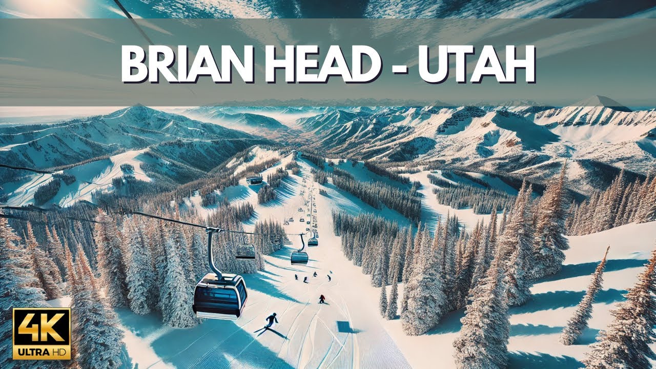 Epic Drone Footage Over Brian Head Ski Resort | Winter Wonderland in ...