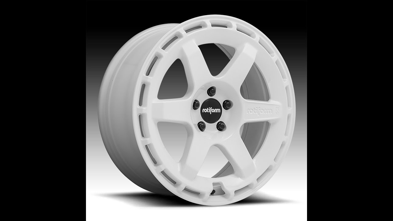 Rotiform KB1 R183 Gloss White Custom Wheel Spin - YouTube