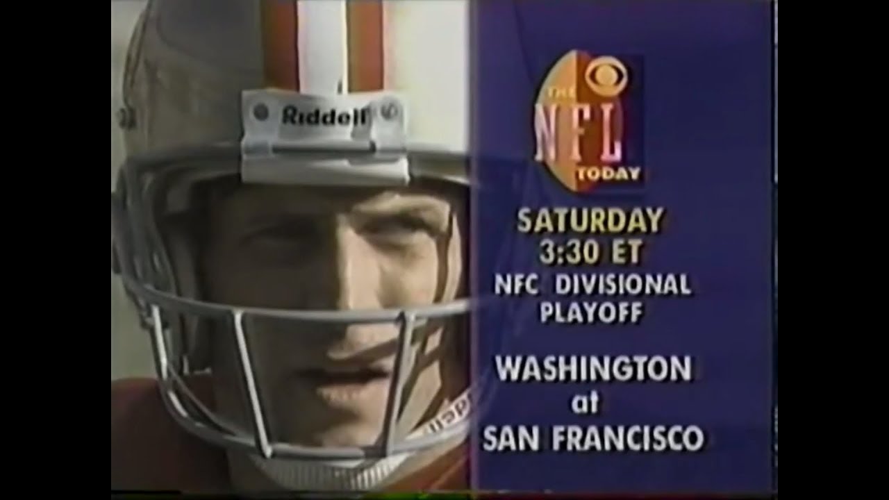 January 1993 CBS in-game Promo for Redskins-49ers - YouTube