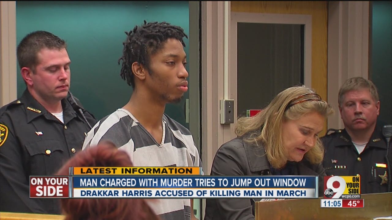 Drakkar Harris: Accused murderer tried to jump out window with shackles ...