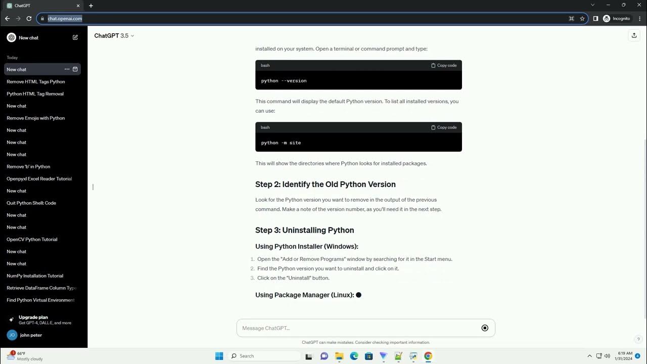 how to remove old python version - YouTube