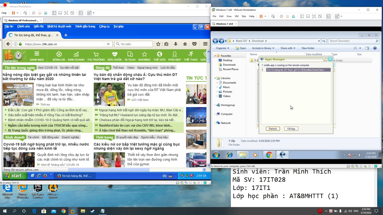 Bài thực hành số 8: Công cụ Trojan beast và phát hiện Trojan - YouTube