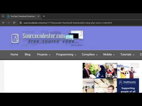 YouTube Thumbnail Downloader Using PHP with Source Code - YouTube