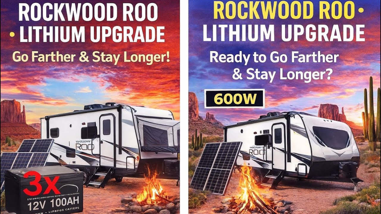 Epic Rockwood Roo Lithium Battery Upgrade! - YouTube