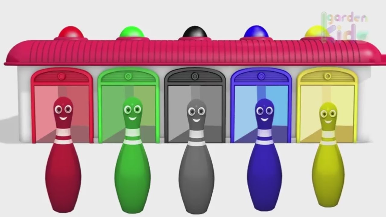 Finger Family w Bowling Ball Colors ! Learn Color Video for kids! - YouTube