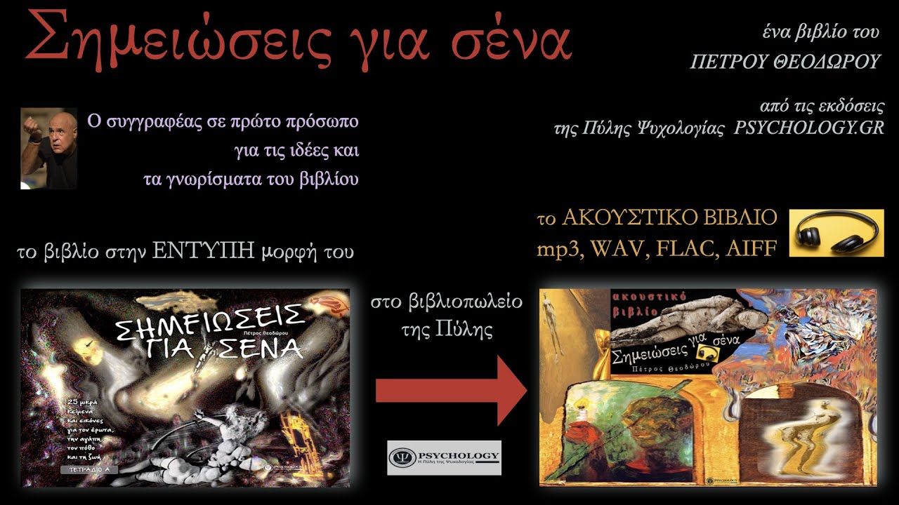 Ο συγγραφέας σε πρώτο πρόσωπο για το βιβλίο των ΣΗΜΕΙΩΣΕΩΝ - YouTube