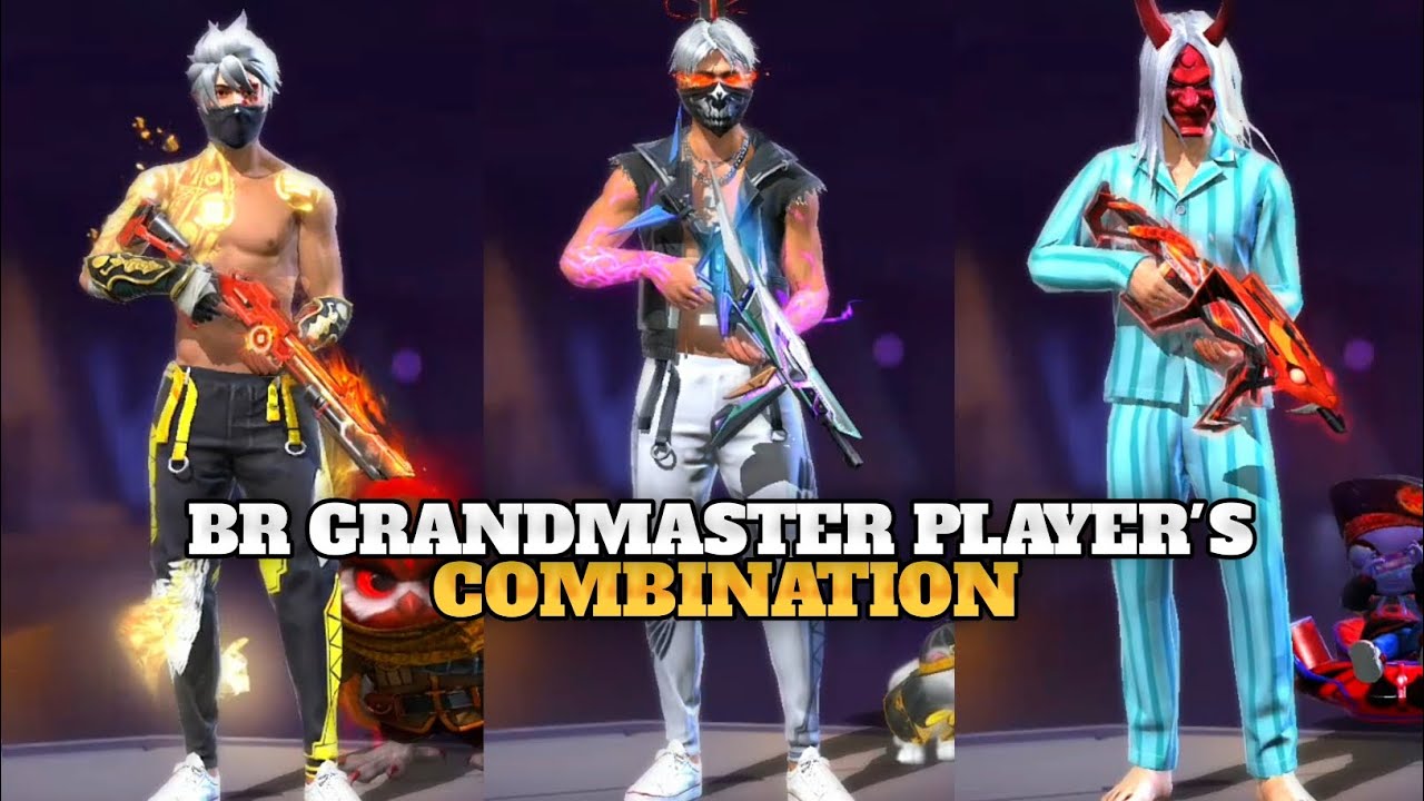 TOP 15 BEST DRESS COMBINATION FOR BR GRANDMASTER PLAYER'S 😀 - YouTube