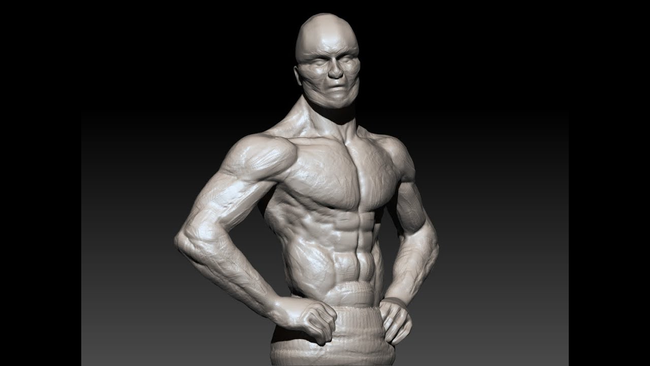 30 Minutes Zbrush Sculpting 134 Muscle 47 - YouTube