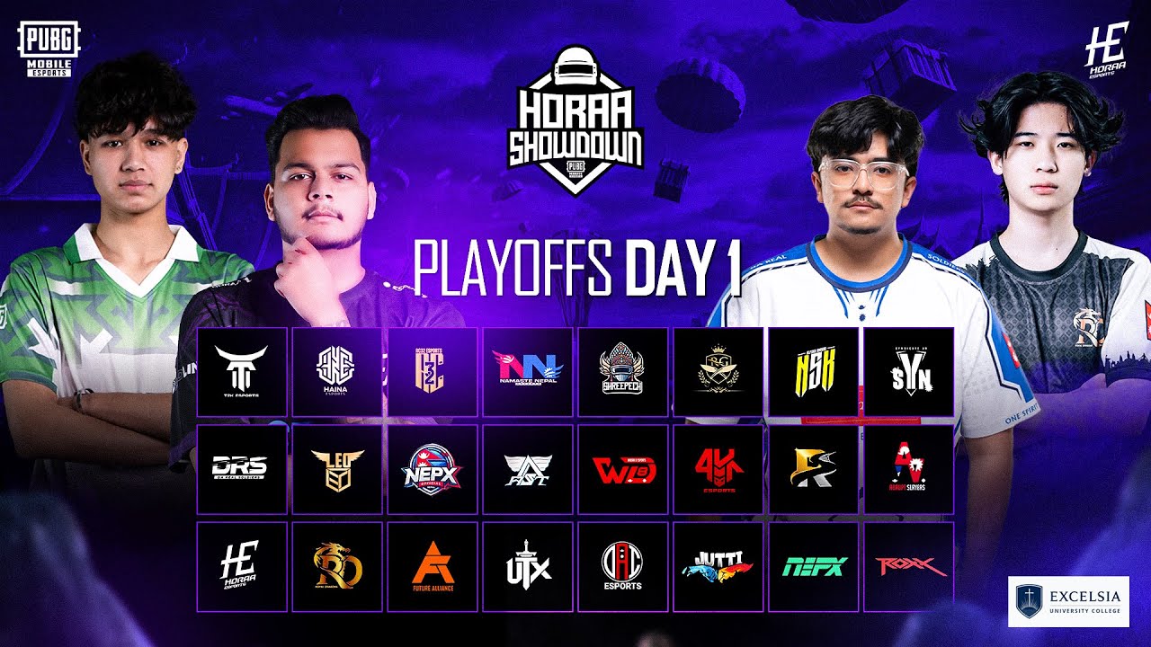 PUBG Mobile Horaa Showdown | Play Offs Day 1 - YouTube